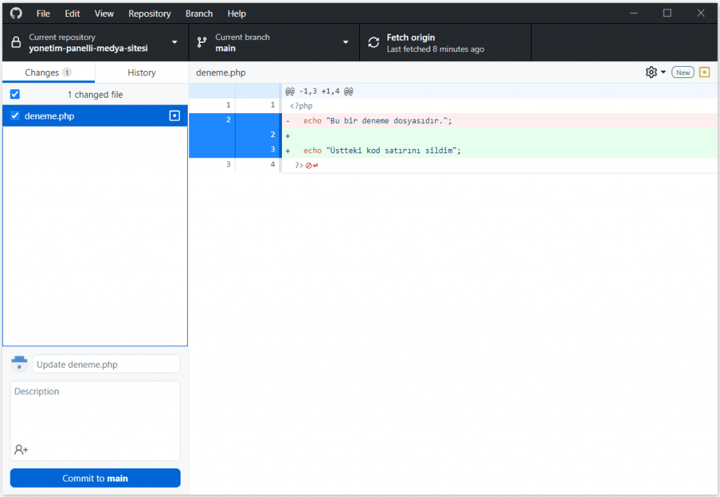 Github Desktop Kullanımı ve Dosya Yükleme, Güncelleme ve Silme ...